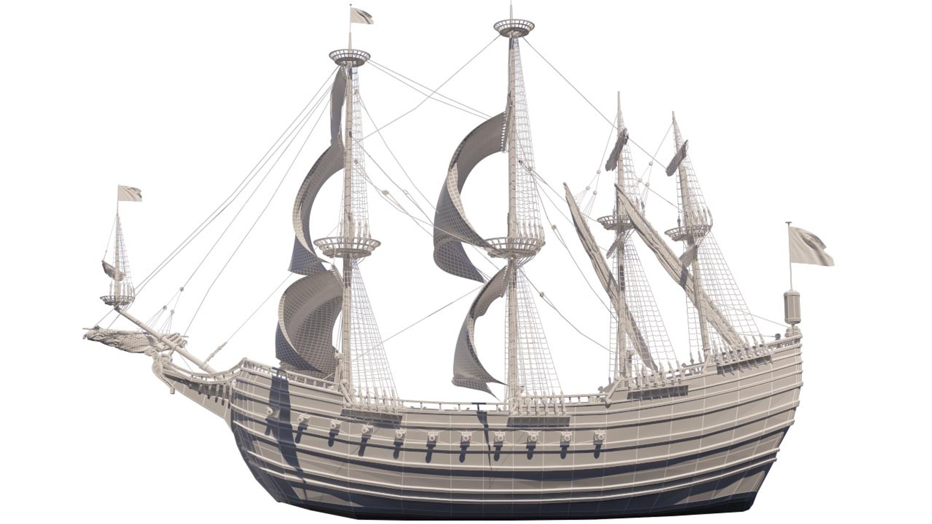 Galleon Ship Model - TurboSquid 1493310