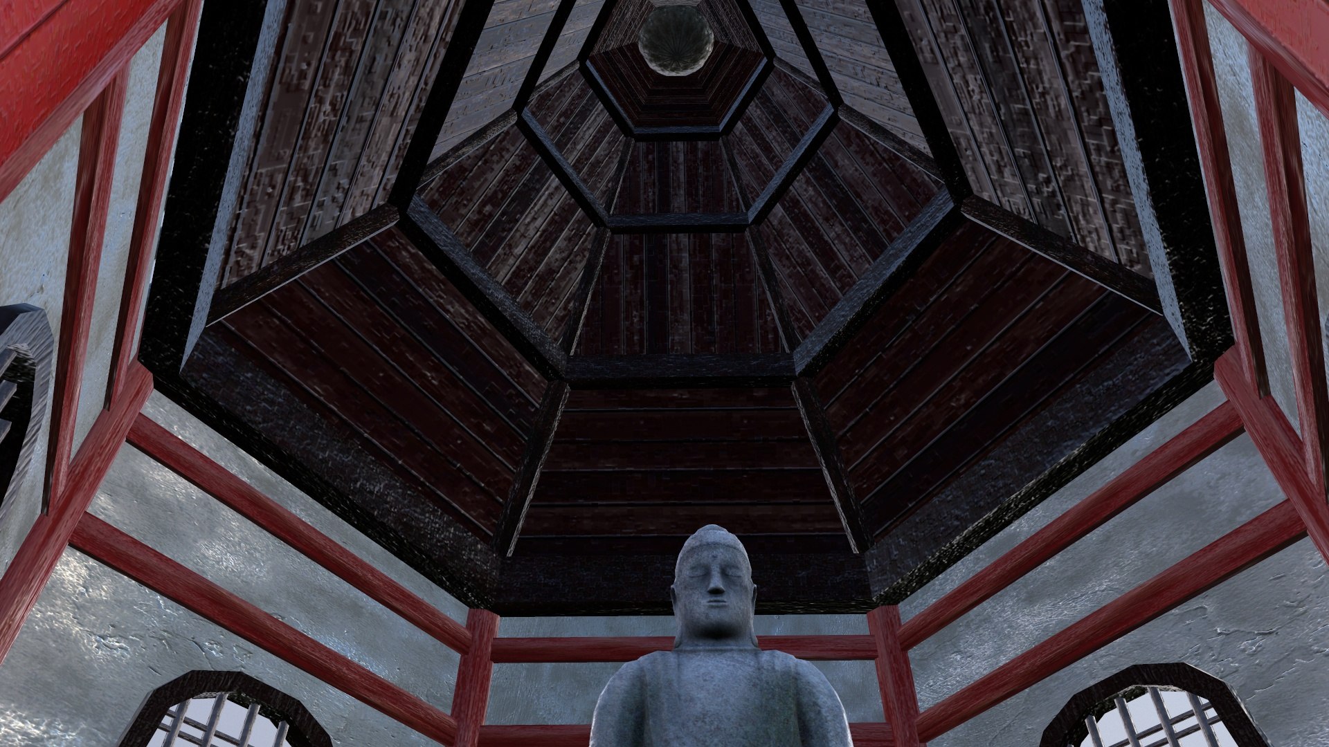 3d model small buddhist temple