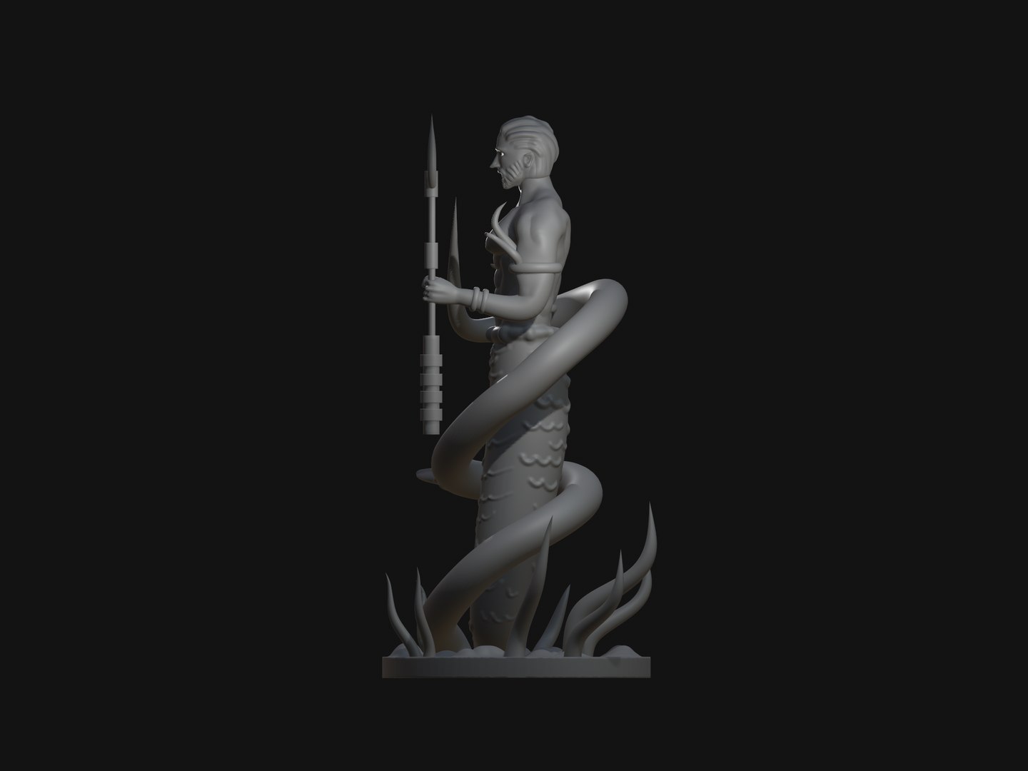 3D Model Poseidon Model With Weapon Design - TurboSquid 1991612