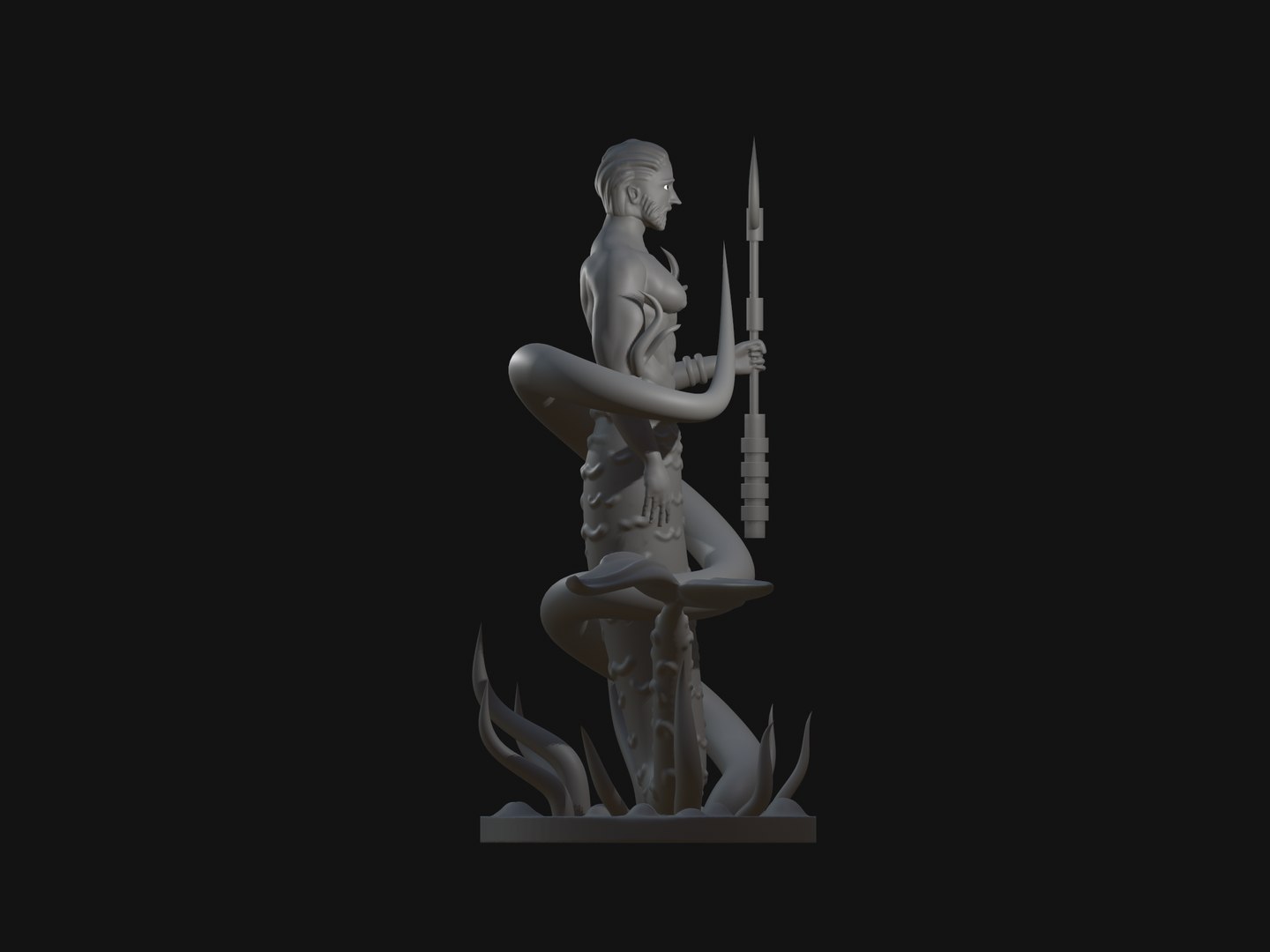 3D Model Poseidon Model With Weapon Design - TurboSquid 1991612