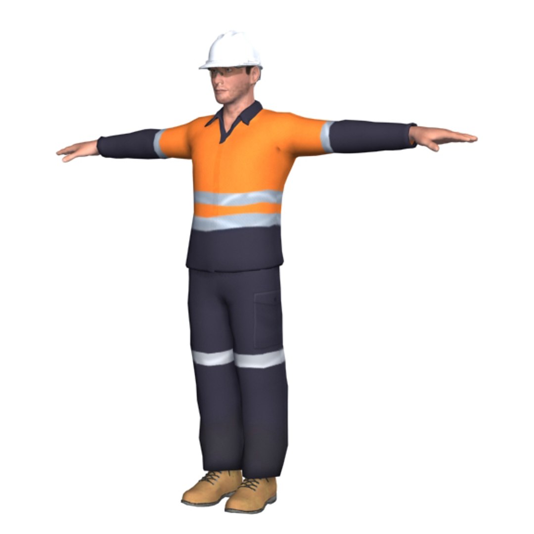 Mining construction worker 3D model - TurboSquid 1375831