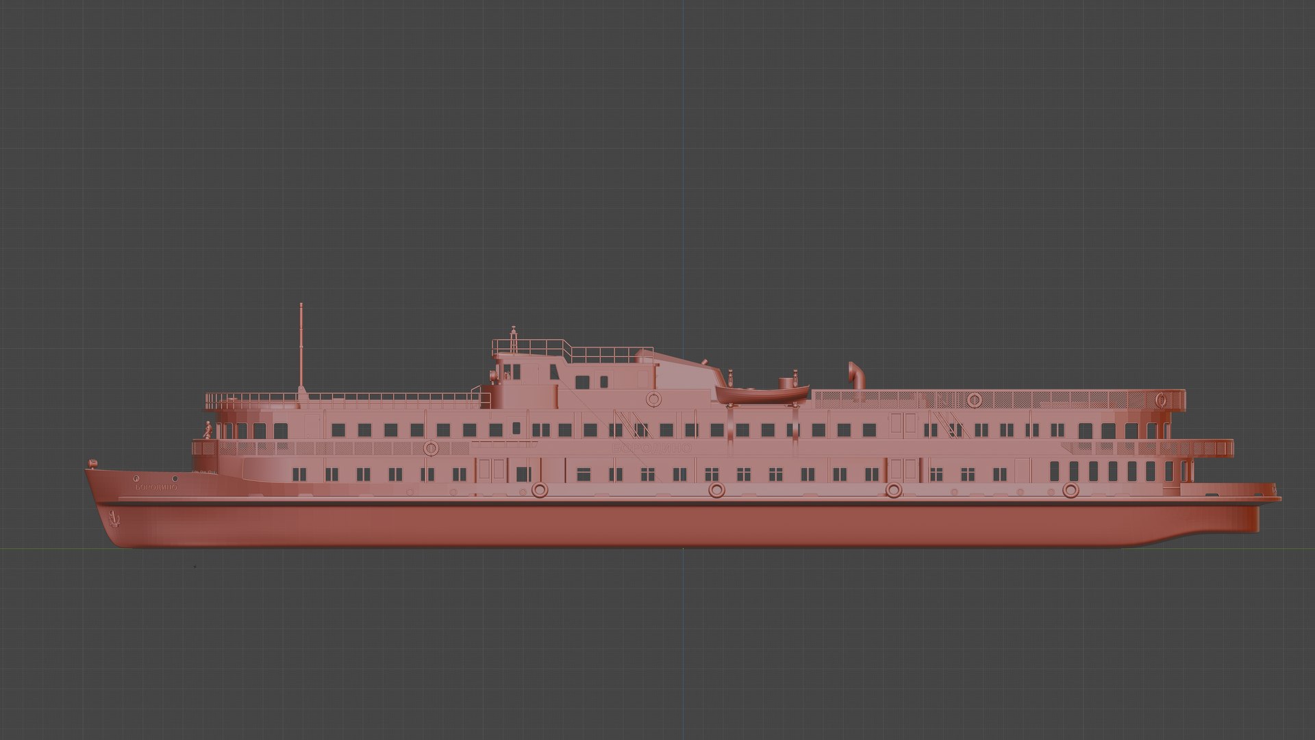 Motor Ship Borodino Project 305 3D Model - TurboSquid 2224801