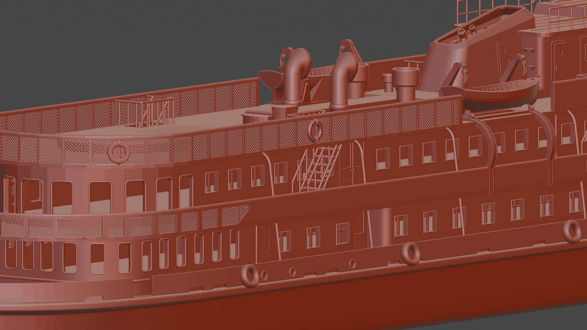 Motor Ship Borodino Project 305 3D Model - TurboSquid 2224801