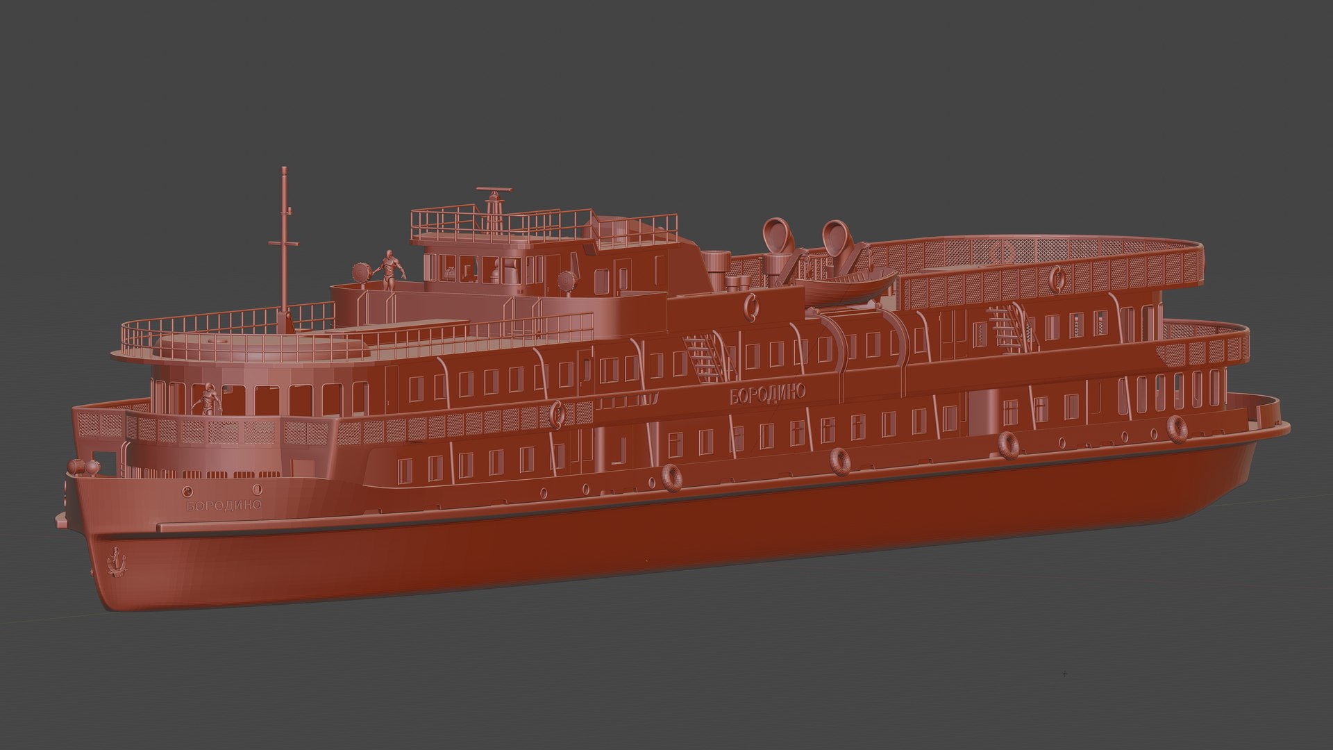 Motor Ship Borodino Project 305 3D Model - TurboSquid 2224801