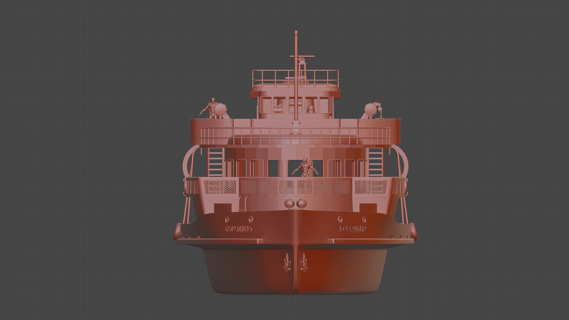 Motor Ship Borodino Project 305 3D Model - TurboSquid 2224801