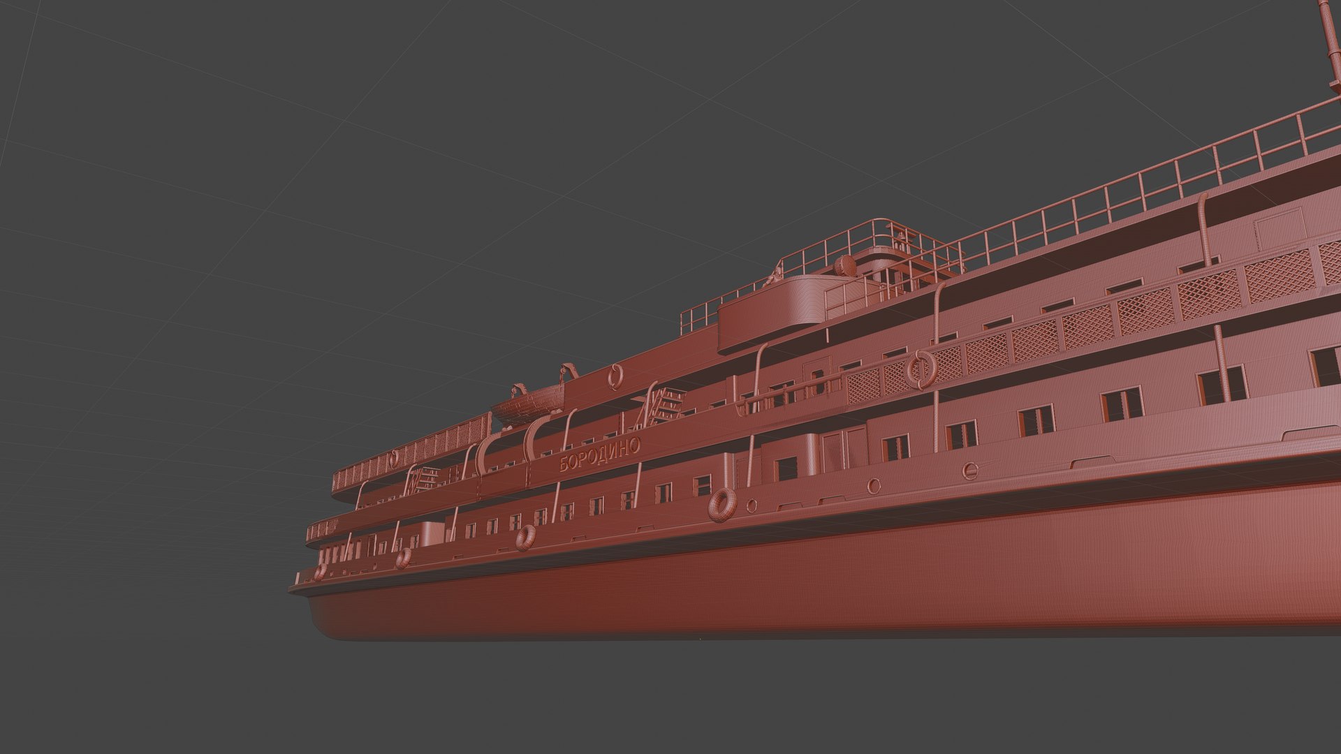 Motor Ship Borodino Project 305 3D Model - TurboSquid 2224801