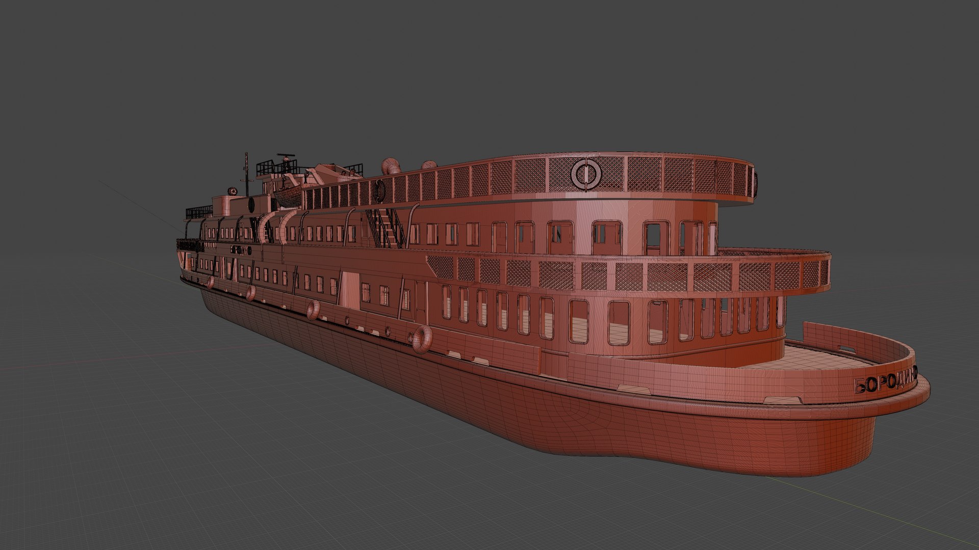 Motor Ship Borodino Project 305 3D Model - TurboSquid 2224801