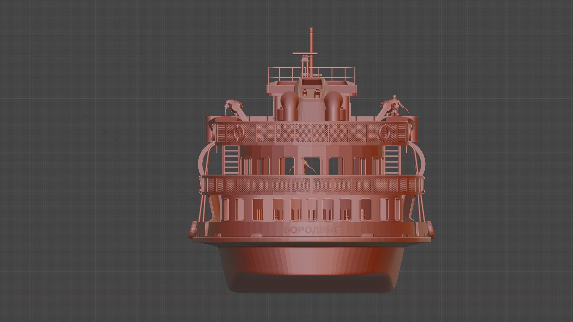 Motor Ship Borodino Project 305 3D Model - TurboSquid 2224801