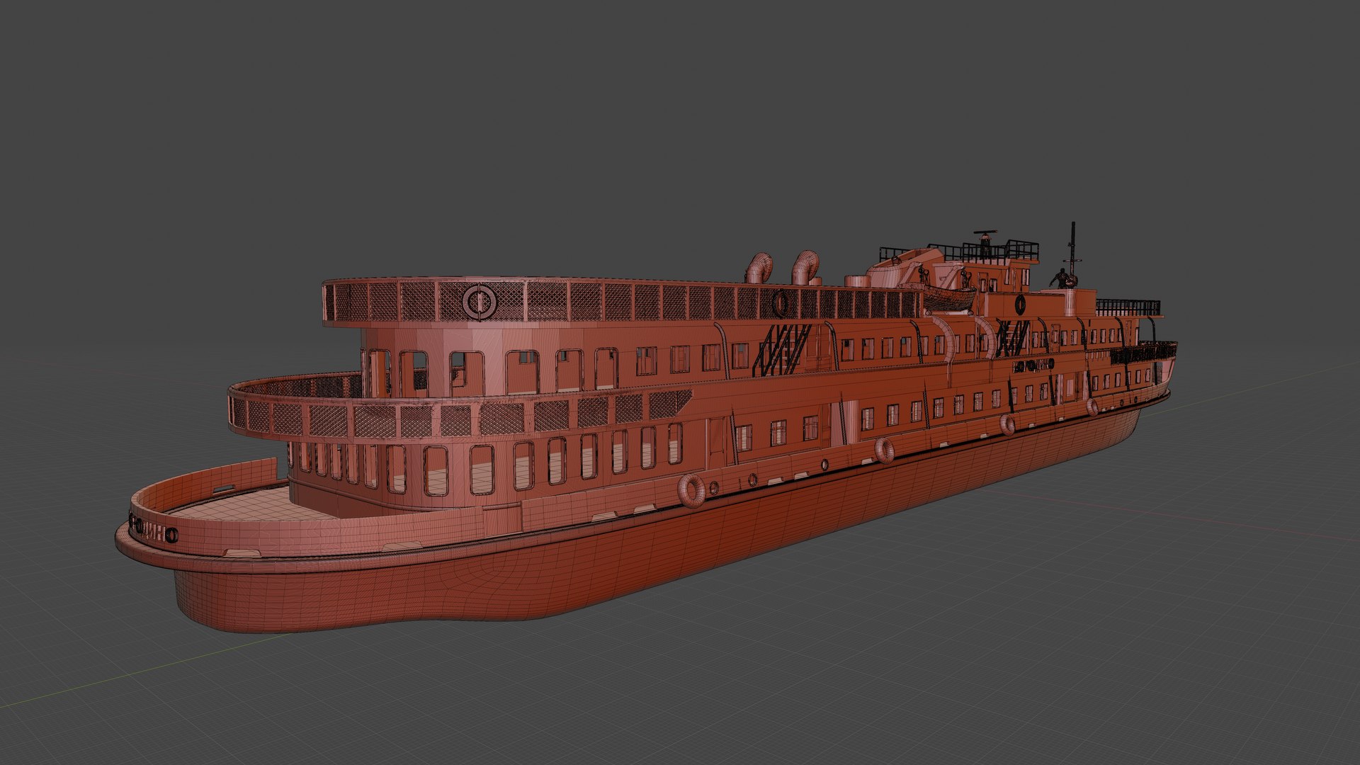 Motor Ship Borodino Project 305 3D Model - TurboSquid 2224801