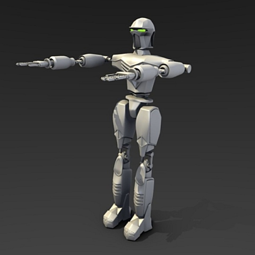 Robot Character 3d Model