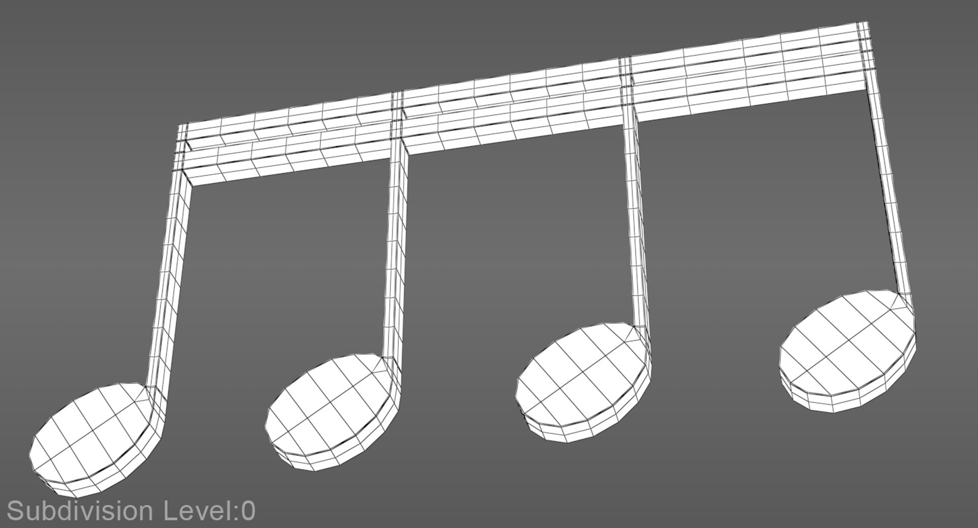 3d model musical notes symbols
