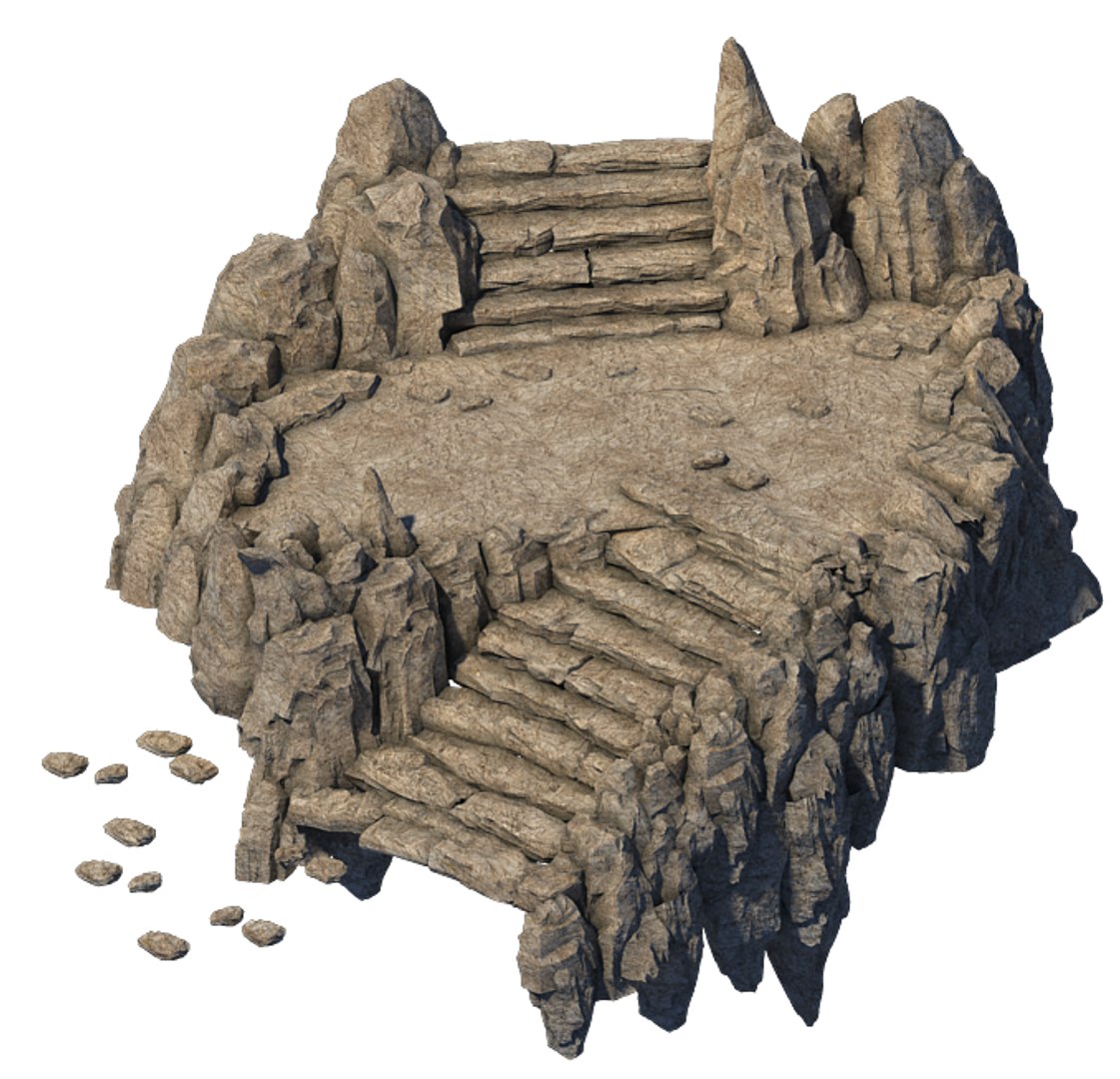 Cave rock mountain model - TurboSquid 1271242