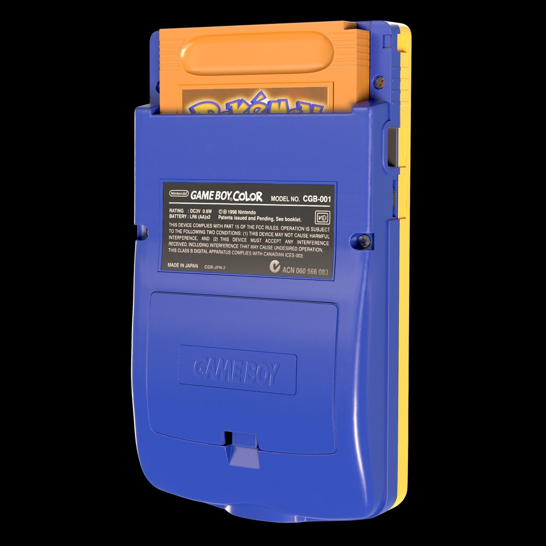 Nintendo Game Boy Color - Limited Pokemon Edition 3D - TurboSquid 1904486