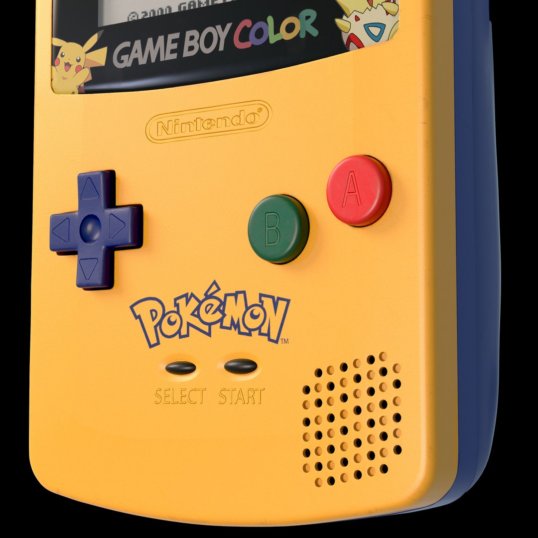 Nintendo Game Boy Color - Limited Pokemon Edition 3D - TurboSquid 1904486