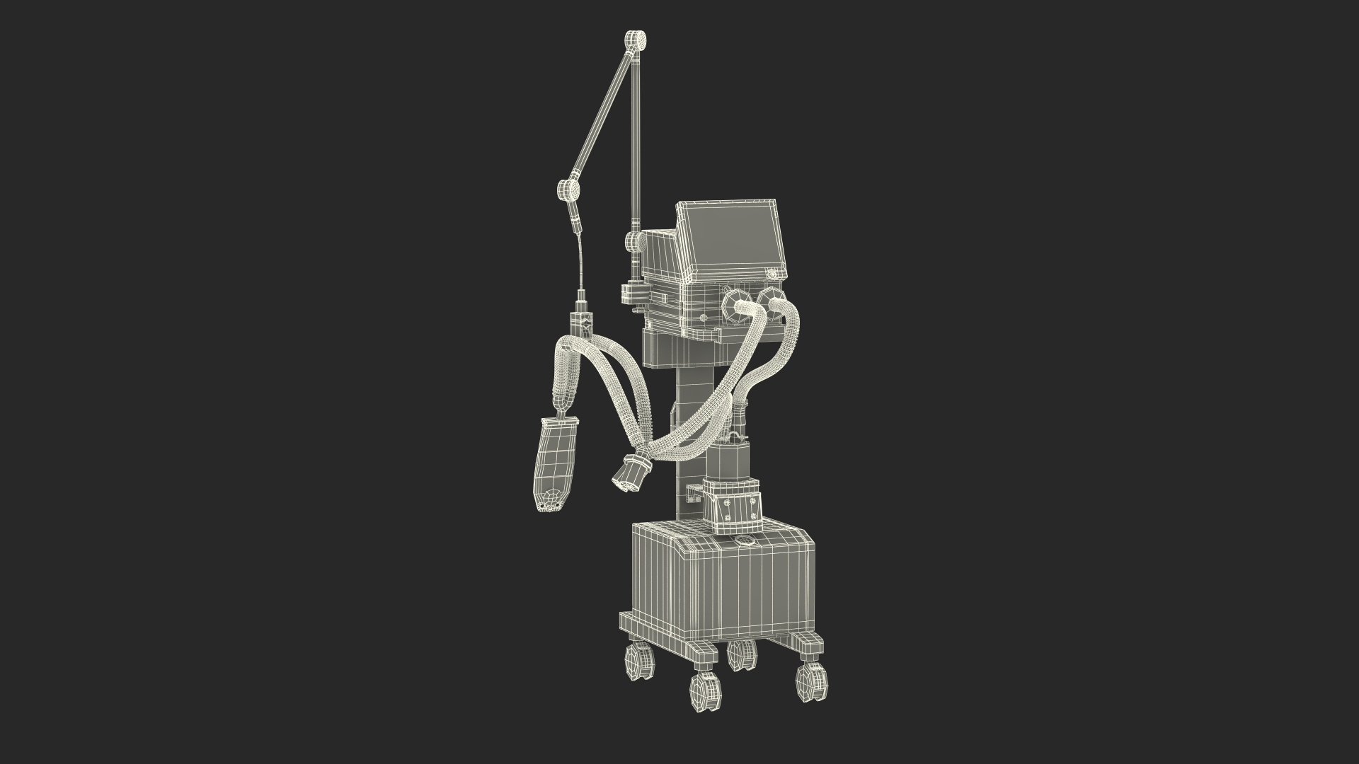 3D Medical Breathing Ventilator Model - TurboSquid 2180109