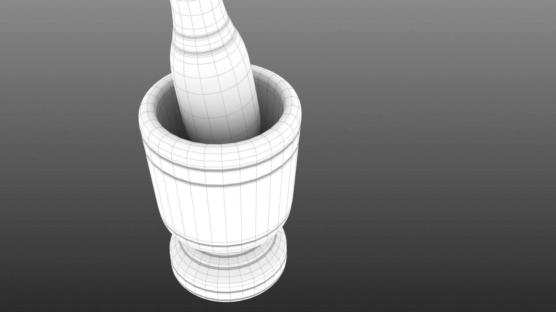 Wood Mortar 3D Model - TurboSquid 2232512