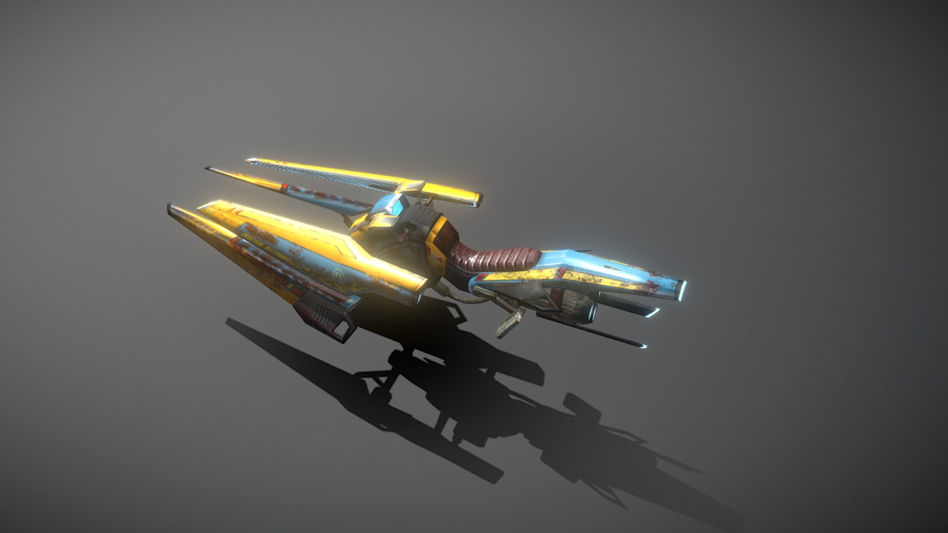 Spider Hover Hovercraft 3D Model - TurboSquid 1410559