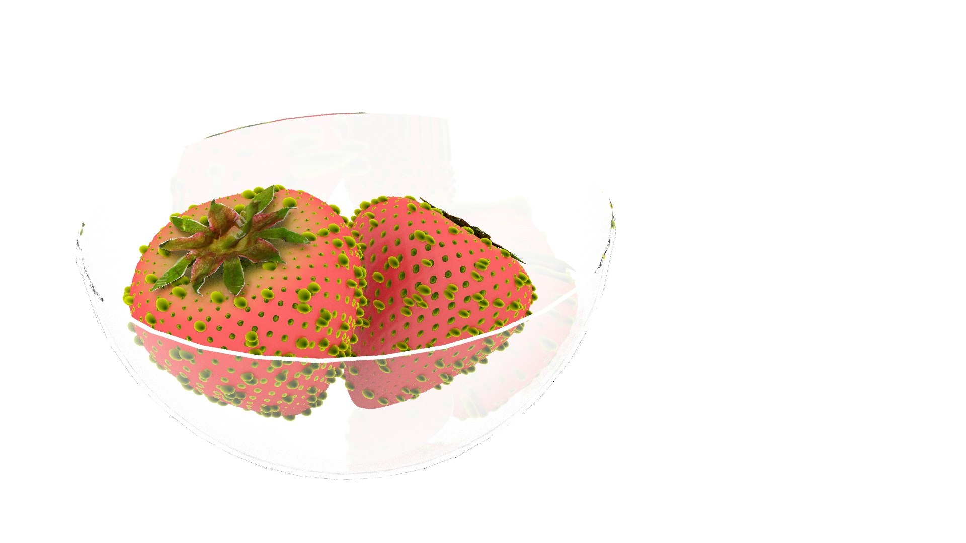 3D Model Berry Set Strawberry Blueberry - TurboSquid 1632663