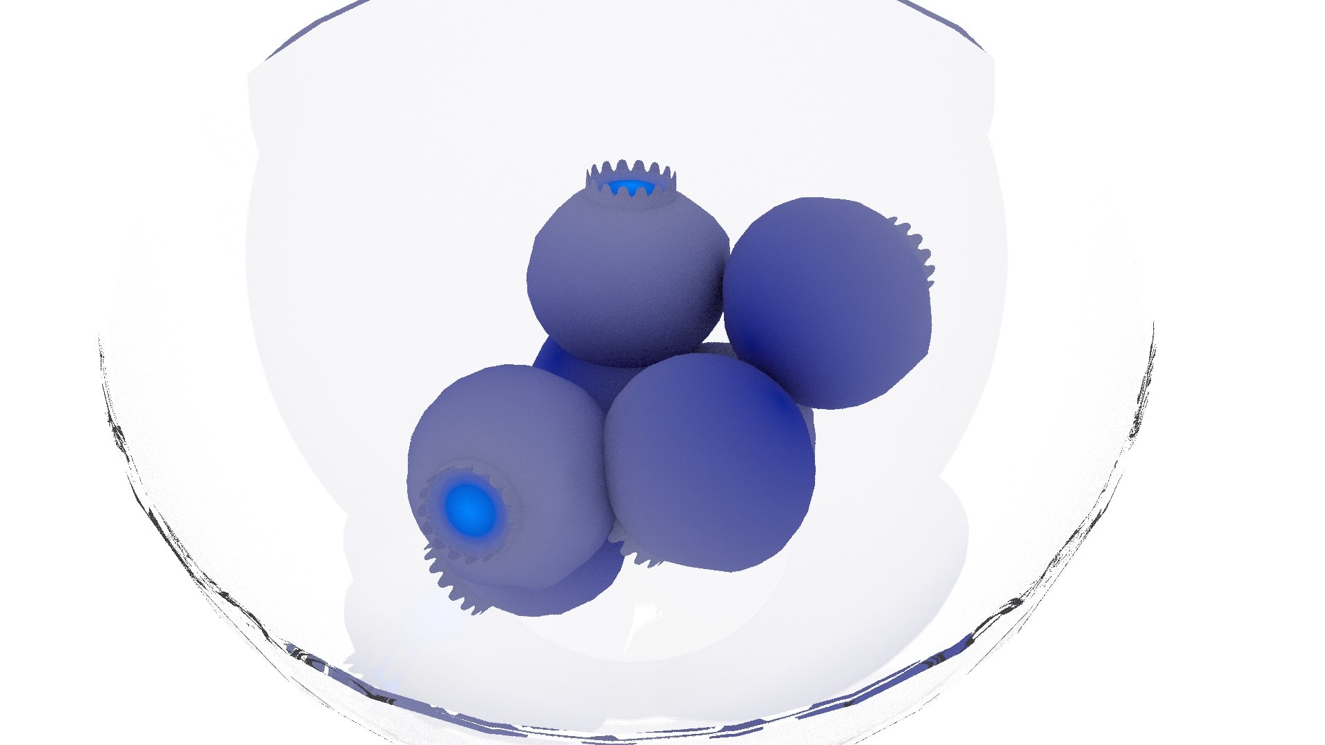 3D Model Berry Set Strawberry Blueberry - TurboSquid 1632663