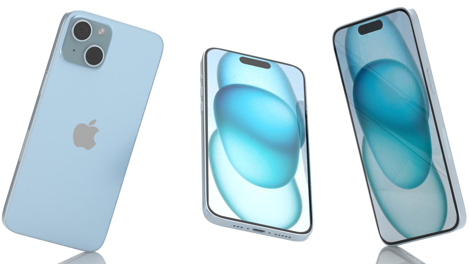 Apple IPhone 15 Plus Blue 3D Model - TurboSquid 2260117