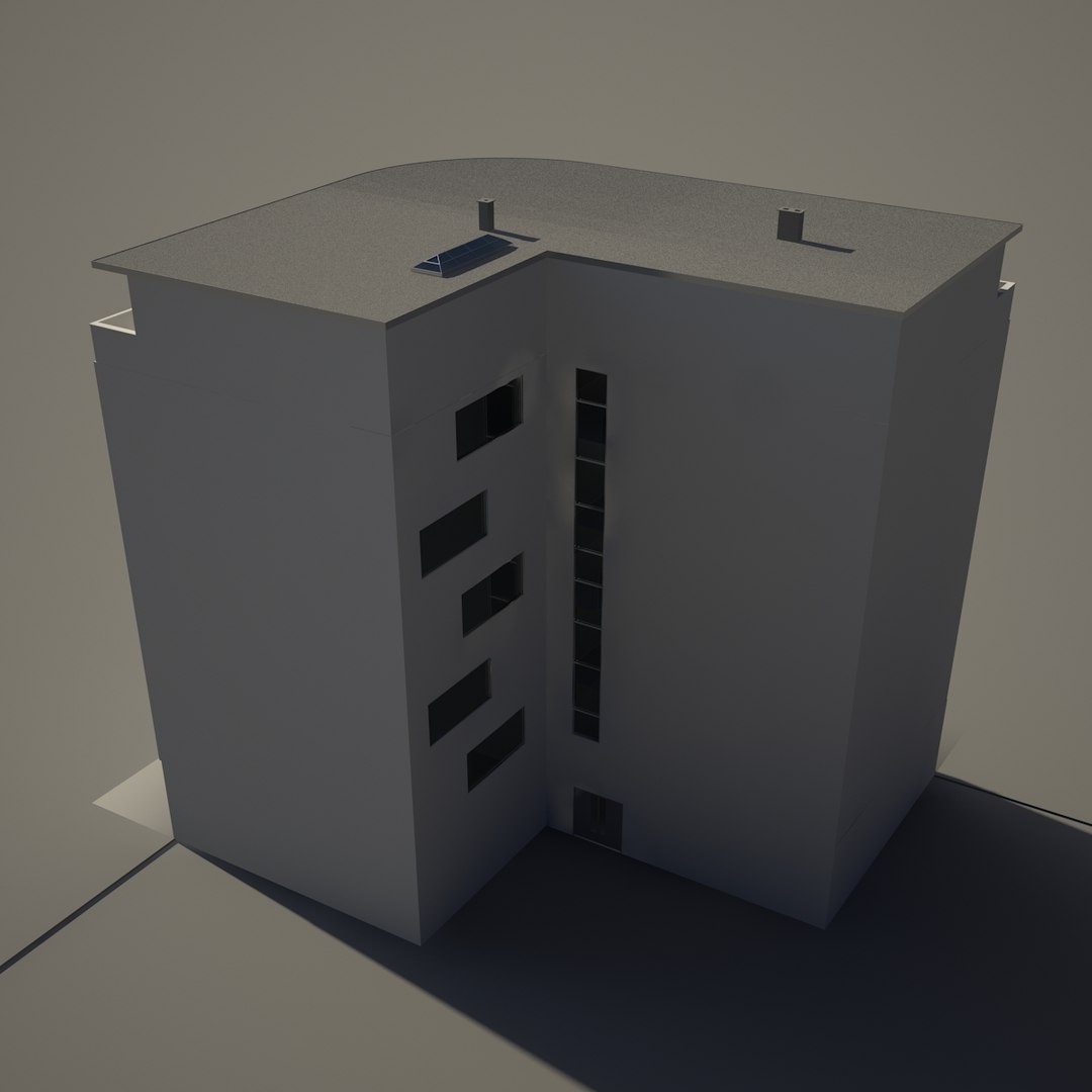 3d Corner Building