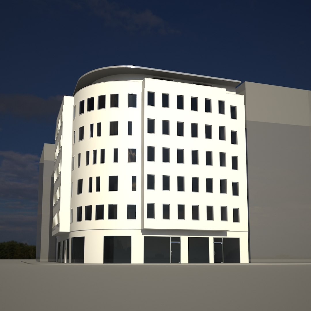 3d Corner Building