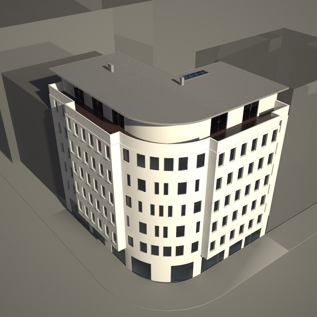 3d Corner Building