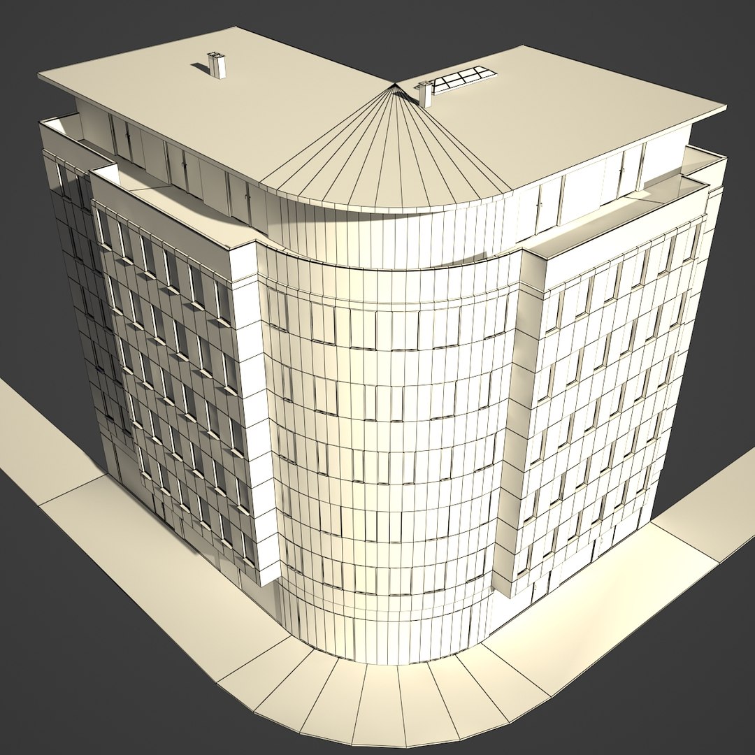 3d Corner Building