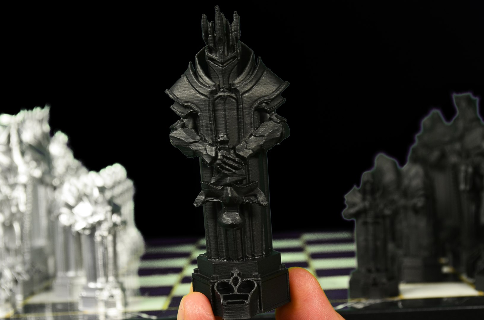 3D Knight - Crusader V2 Chess Set - 12 Chess Pieces Model - TurboSquid ...
