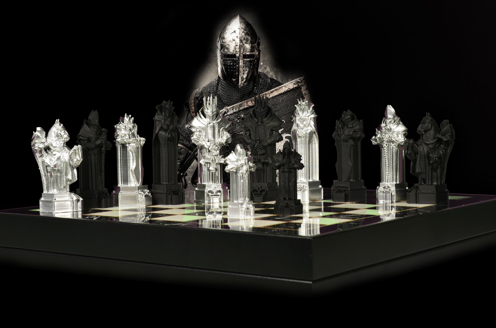 3D Knight - Crusader V2 Chess Set - 12 Chess Pieces Model - TurboSquid ...
