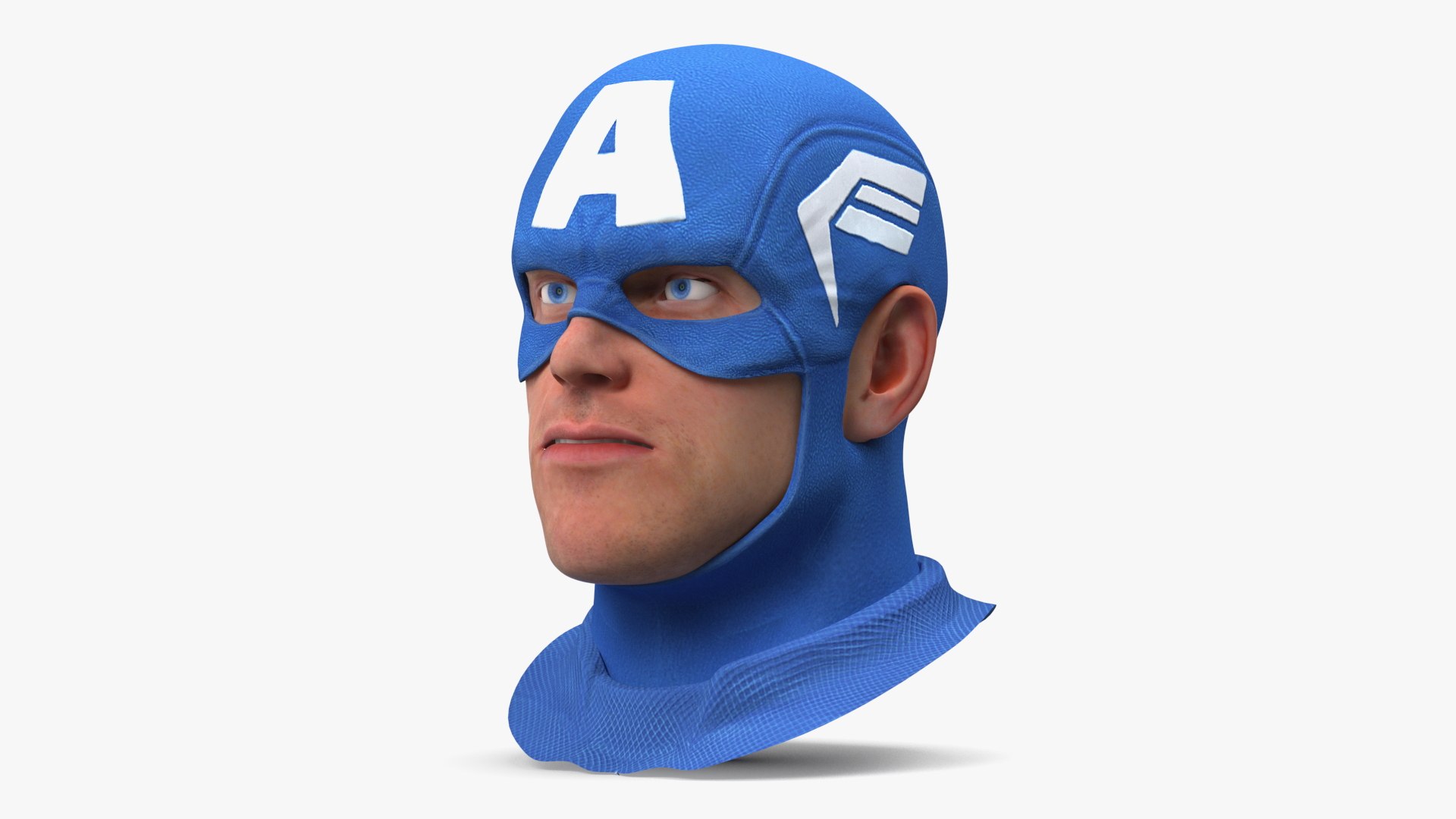 modèle 3D de Cartoon Captain America Head - TurboSquid 2058198