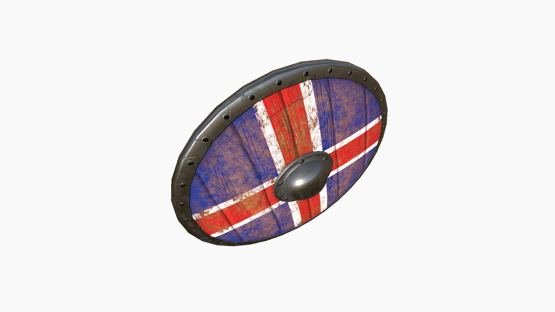 Viking Shield A09 Iceland - Character Weapon Design 3D Model ...