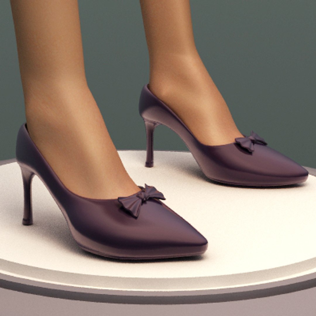 Legs Heel Shoes 3d Model
