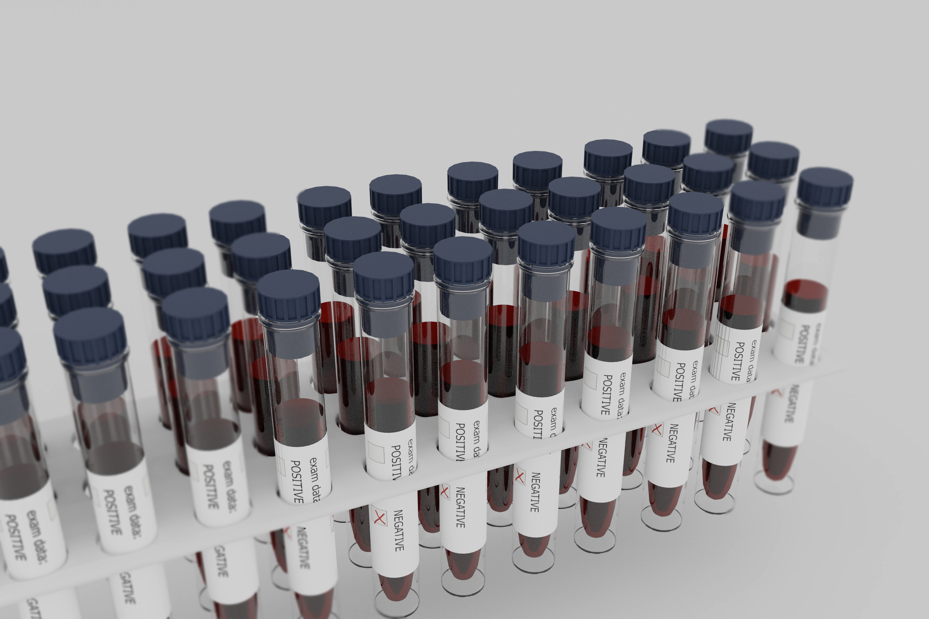 Blood test tubes modeled 3D model - TurboSquid 1533527