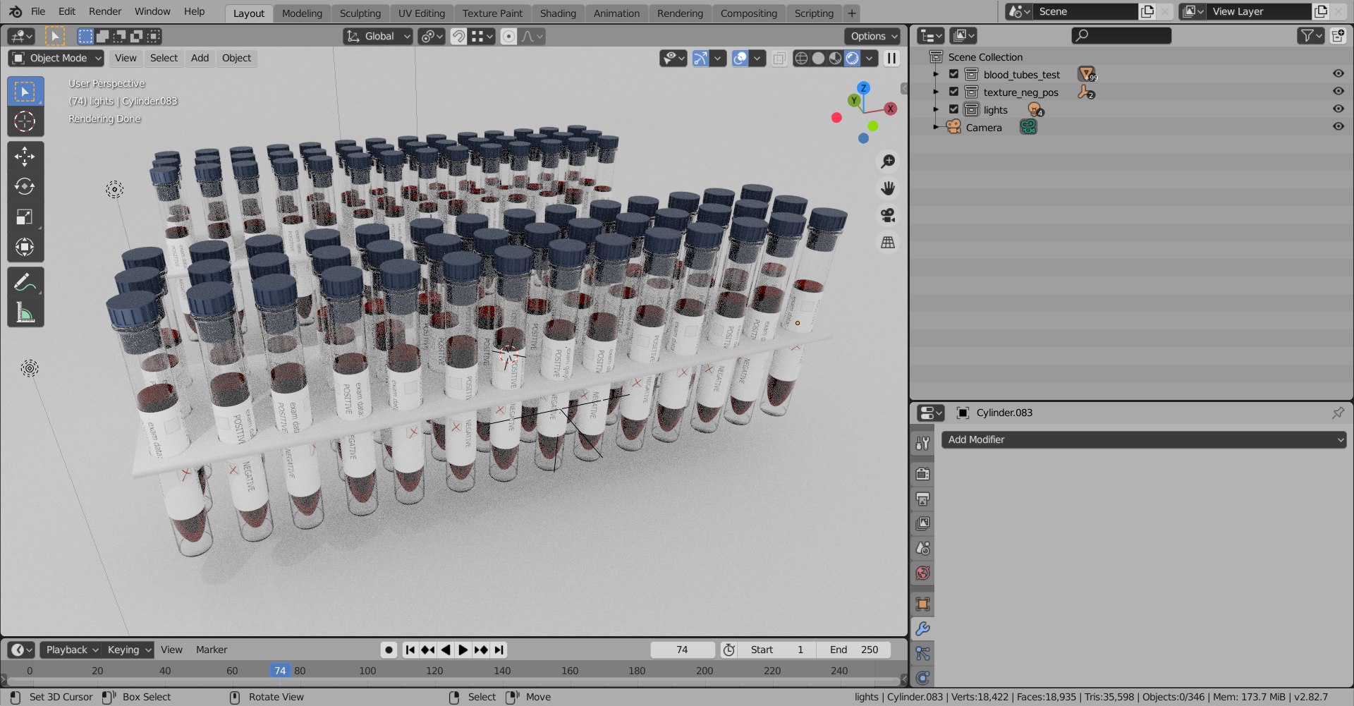 Blood Test Tubes Modeled 3D Model - TurboSquid 1533527