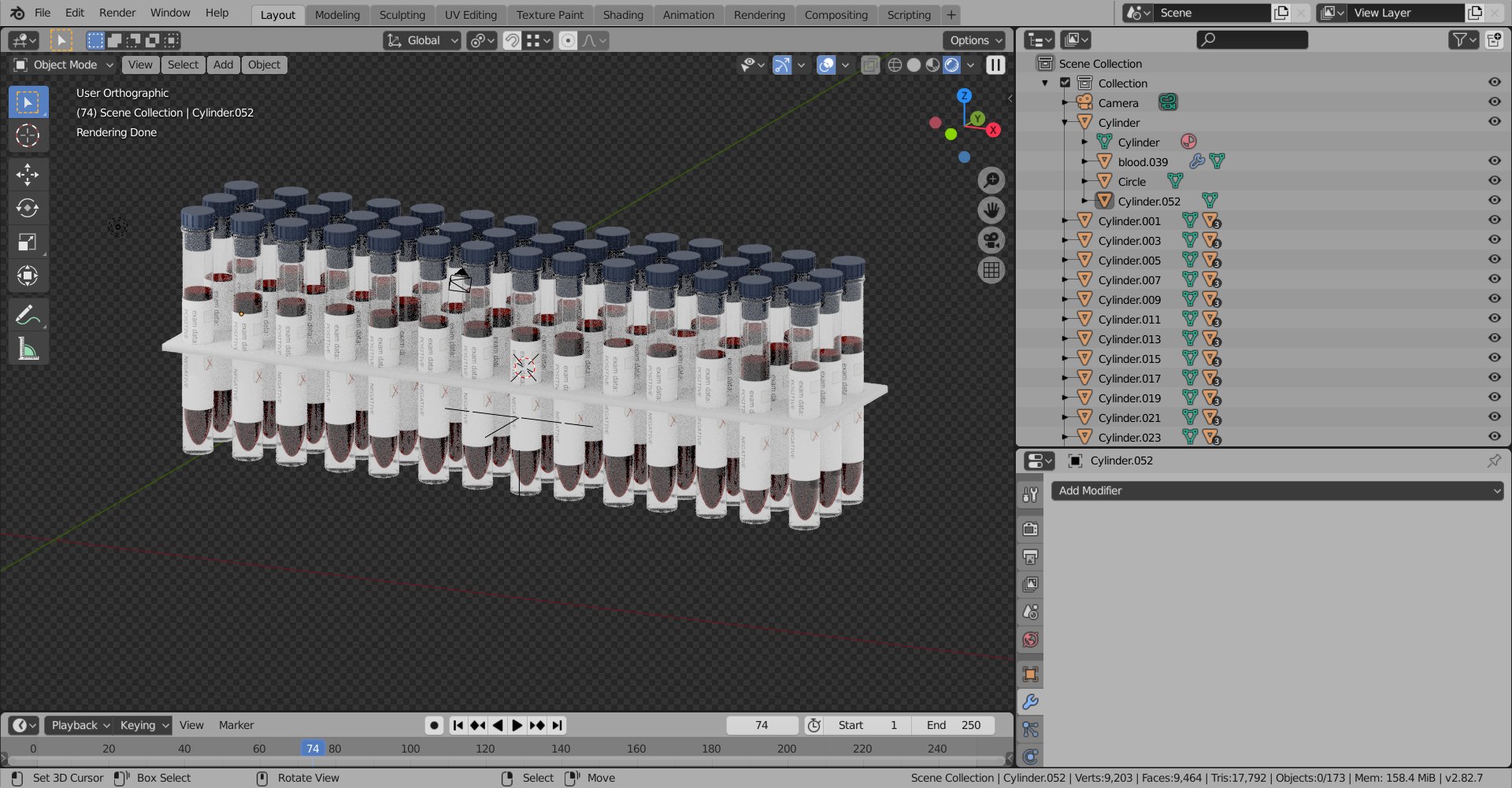 Blood Test Tubes Modeled 3D Model - TurboSquid 1533527