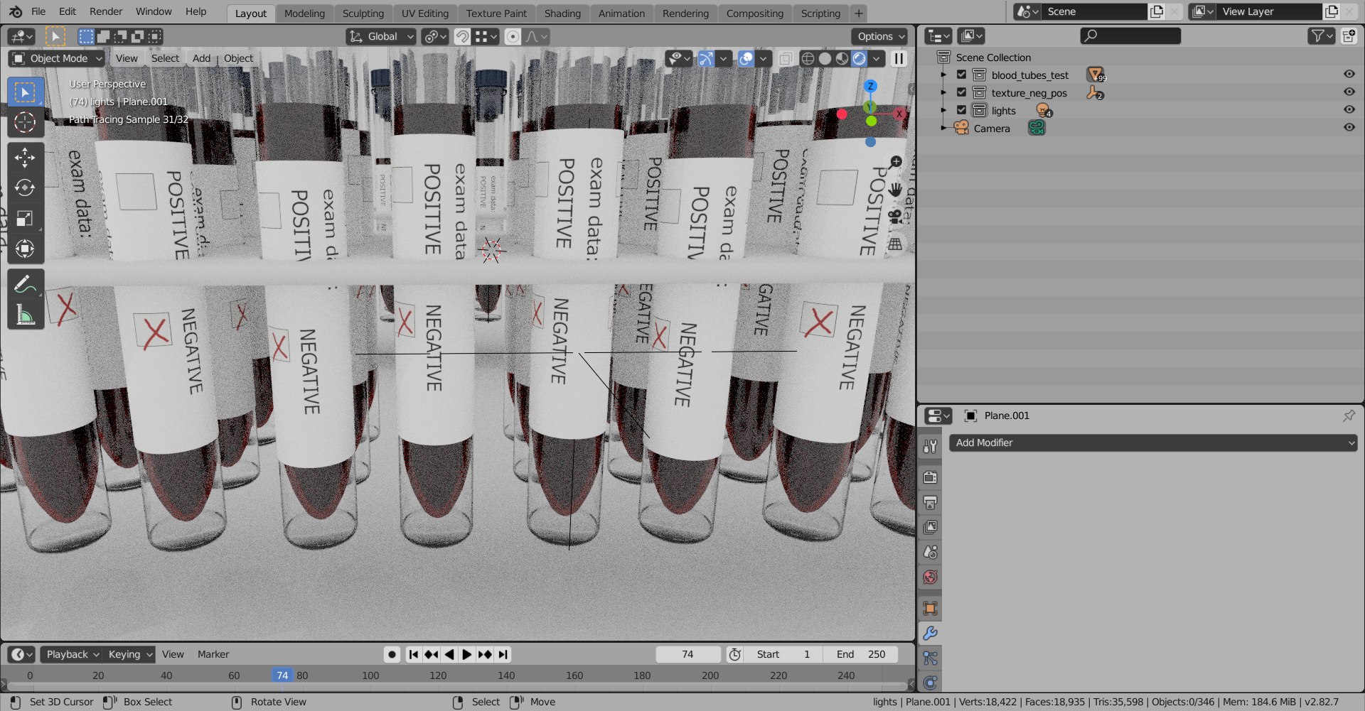 Blood Test Tubes Modeled 3D Model - TurboSquid 1533527