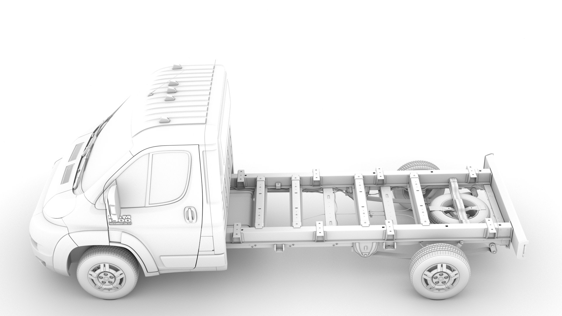 3D ram promaster chassis truck - TurboSquid 1474301