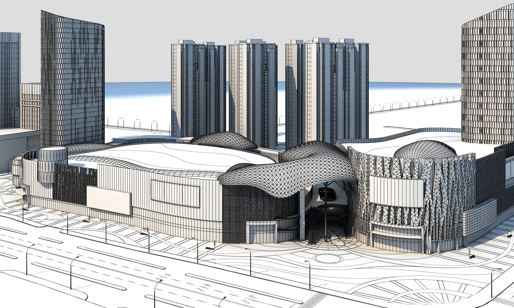 Modern Building 39 3D Model - TurboSquid 1964661