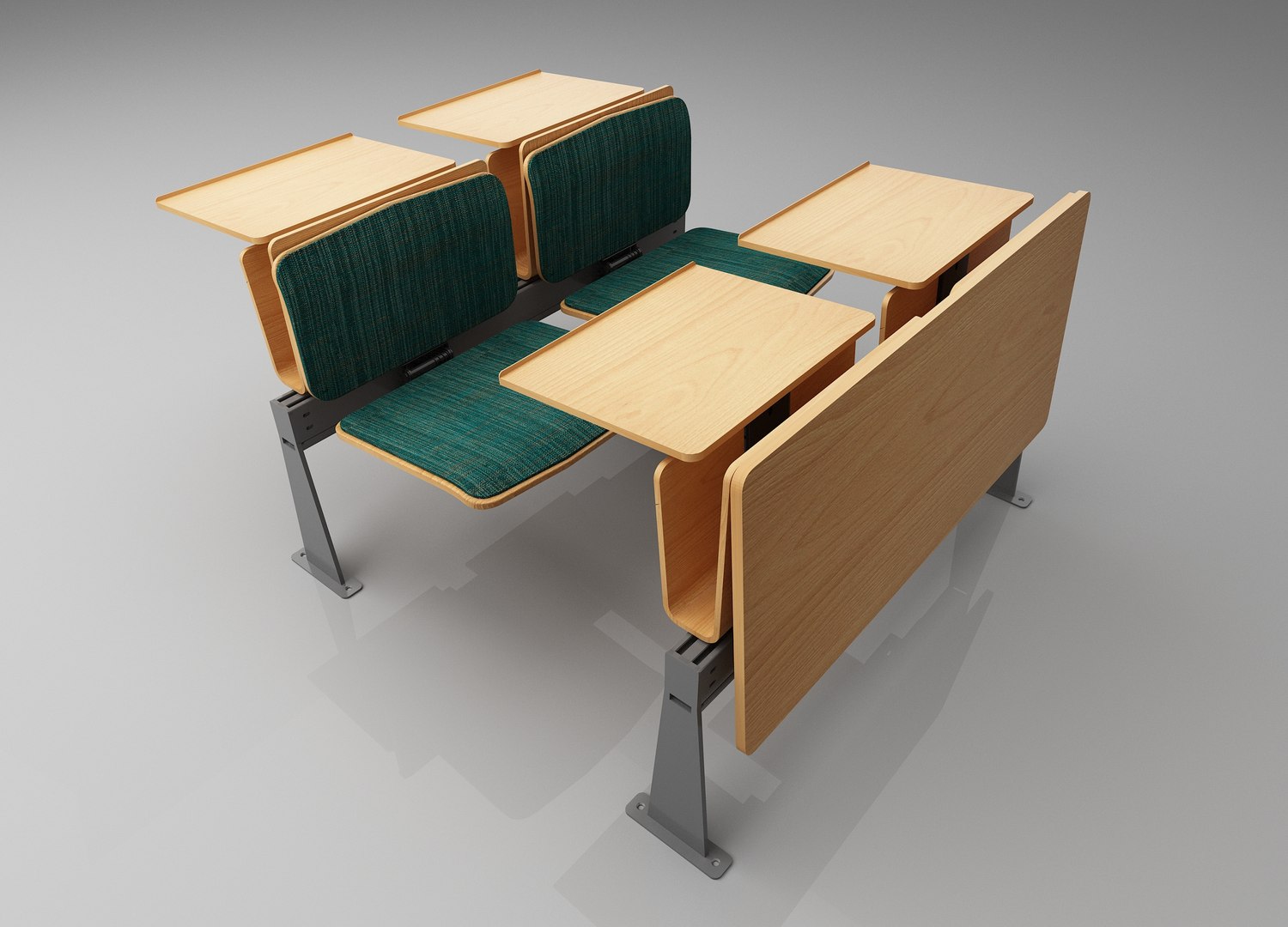 Universities College Student Desk 3D - TurboSquid 1203269