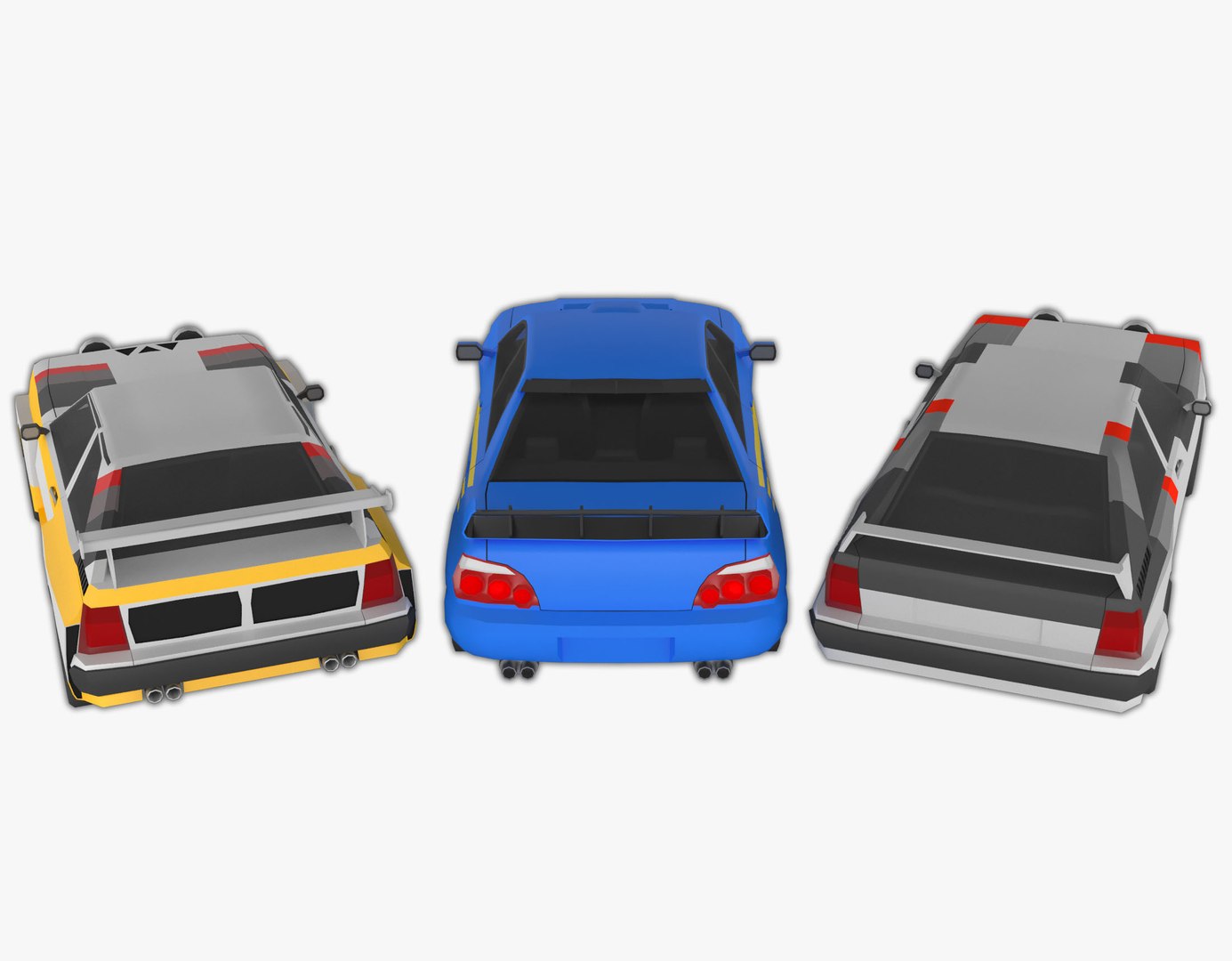 3 Rally Cars Pack 3D Model - TurboSquid 1562988
