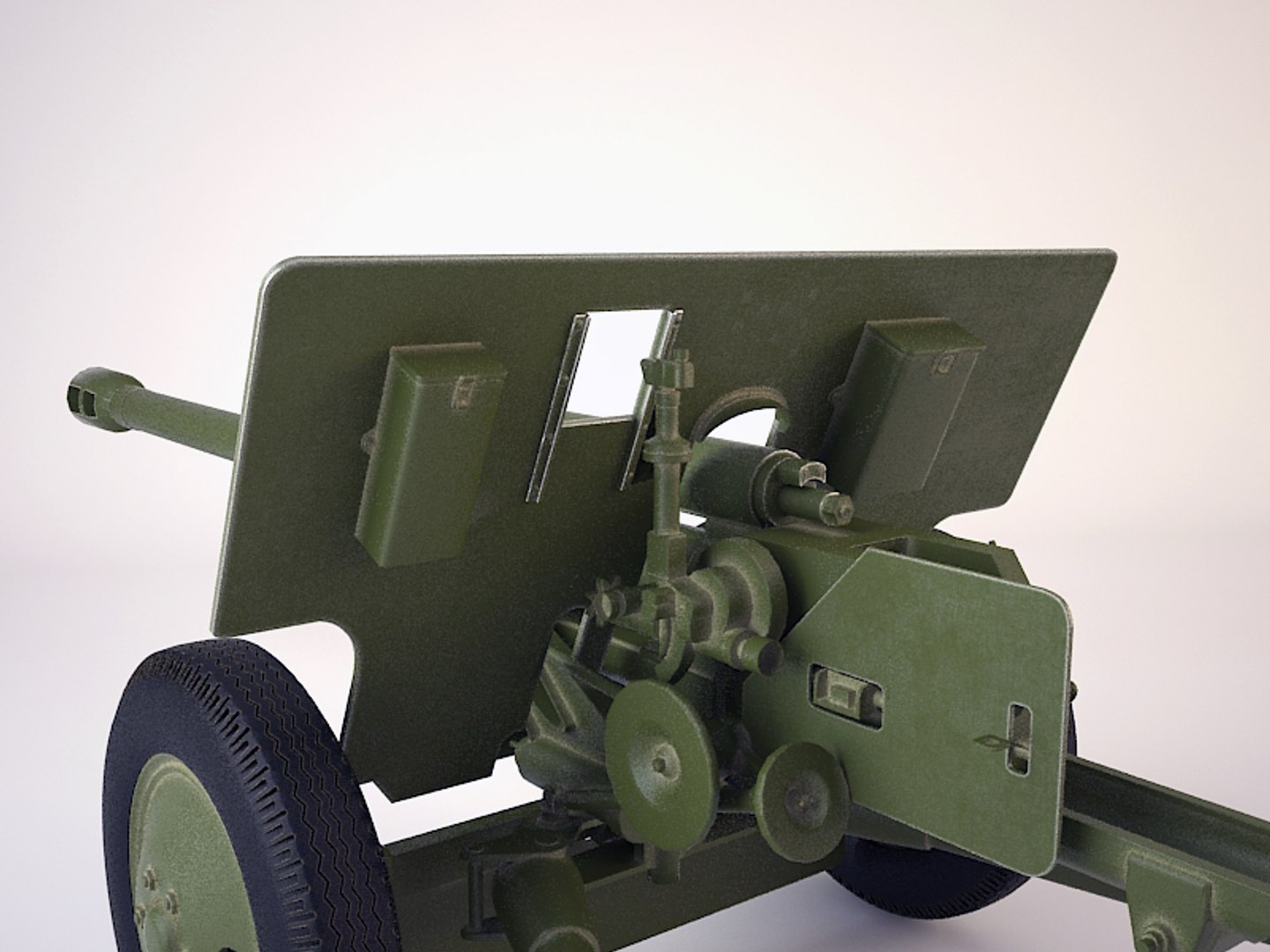 Divisional Gun Zis-3 Soviet 3ds