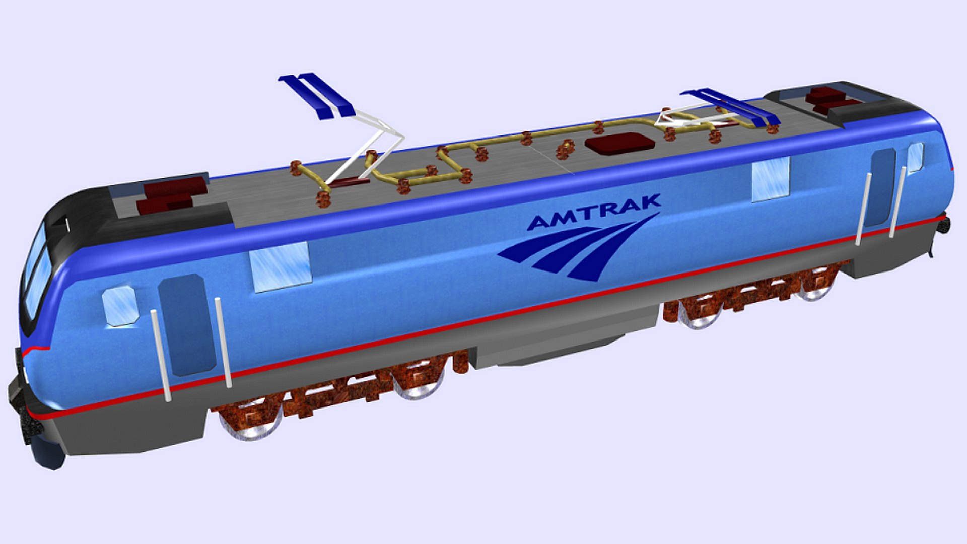 3D Acs64 Electric Locomotive Model - TurboSquid 1707515