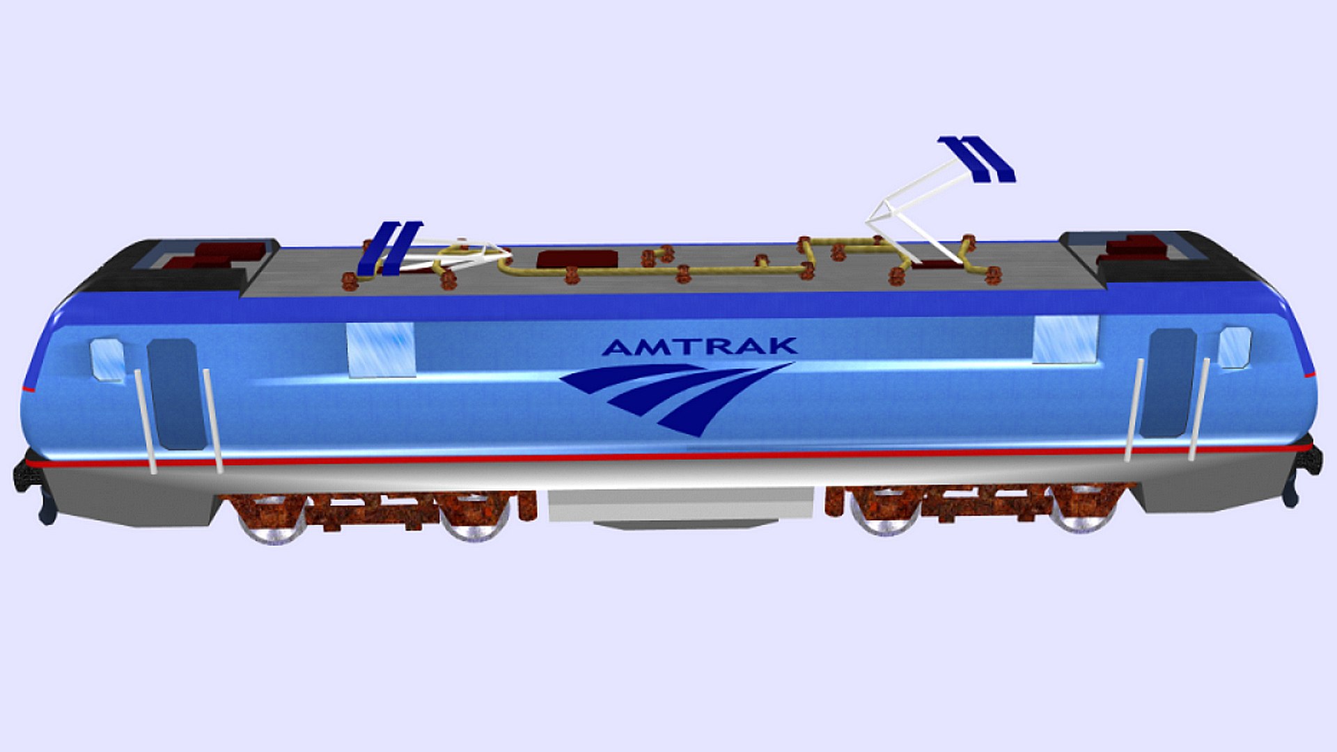 3D Acs64 Electric Locomotive Model - TurboSquid 1707515