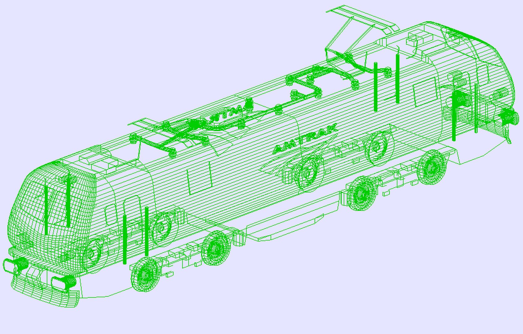 3D Acs64 Electric Locomotive Model - TurboSquid 1707515