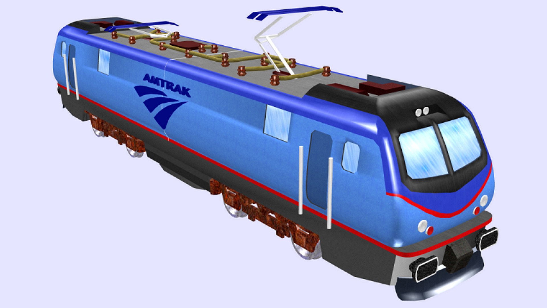 3D Acs64 Electric Locomotive Model - TurboSquid 1707515