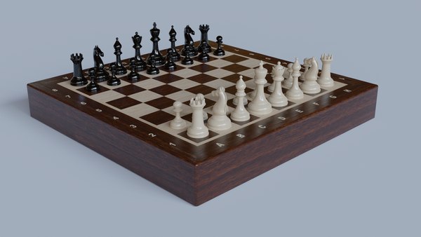 3d Model Chess Set Turbosquid 1988128
