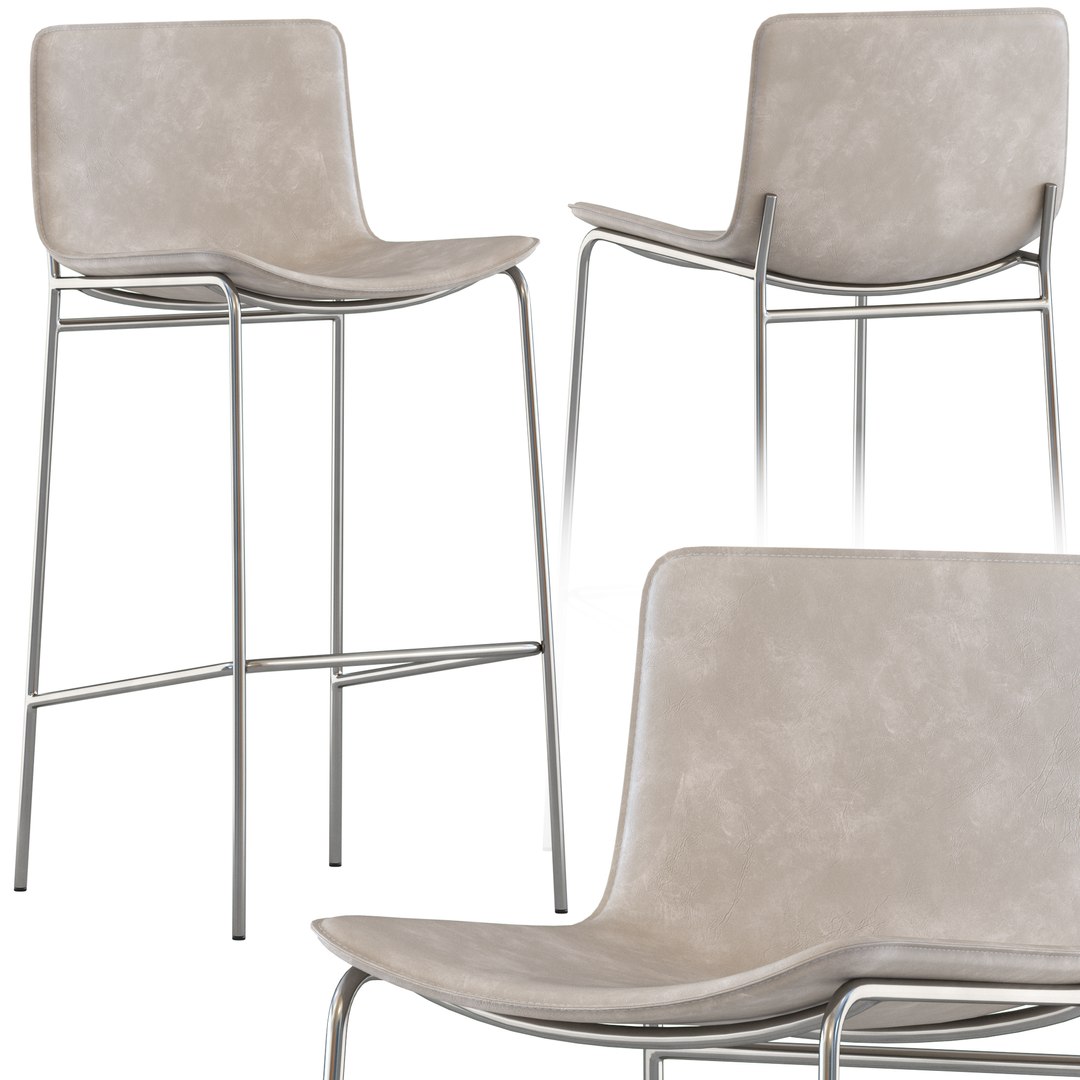 3D CB2 Strut Counter Stool Model - TurboSquid 2163799