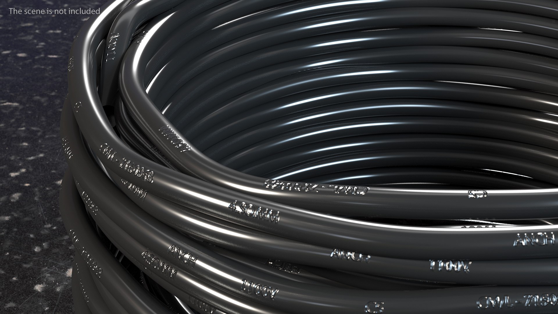 3D Electric Power Cable With CEE 7 AC Plug - TurboSquid 1871158