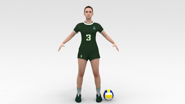 3D model volleyball Player Female 03 - TurboSquid 1820404